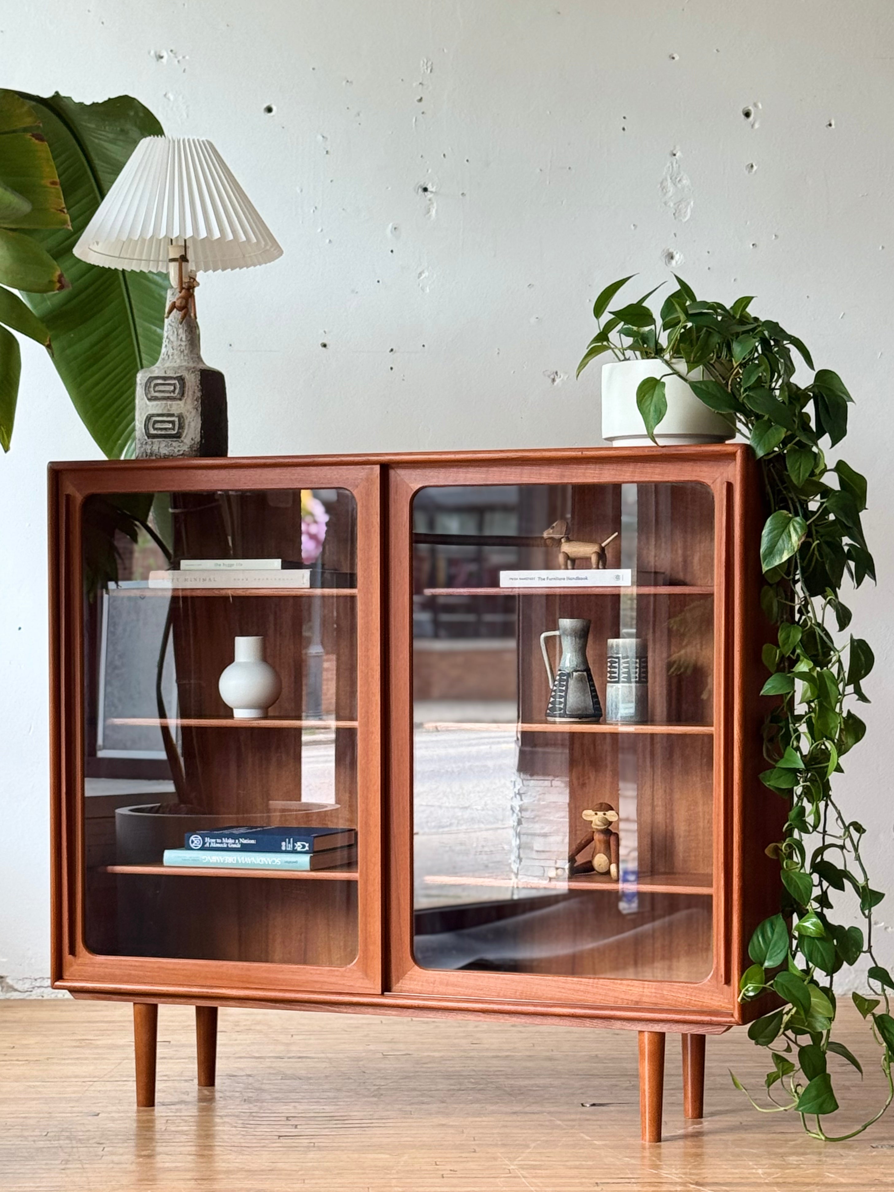 Teak & Glass Cabinet by Lyby Møbler – Golden Age Design
